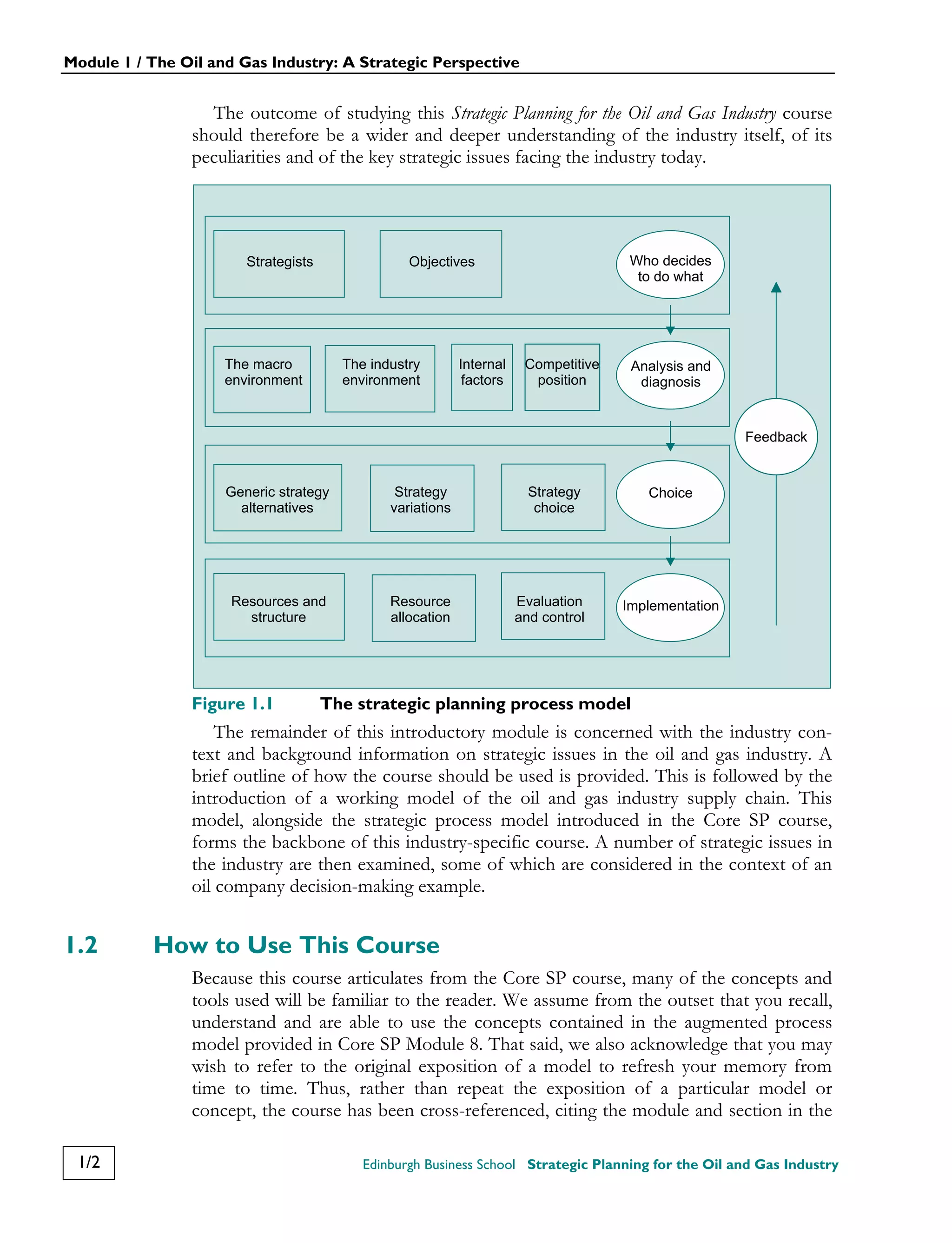 Strategic planning-oil-gas-industry-course-taster | PDF