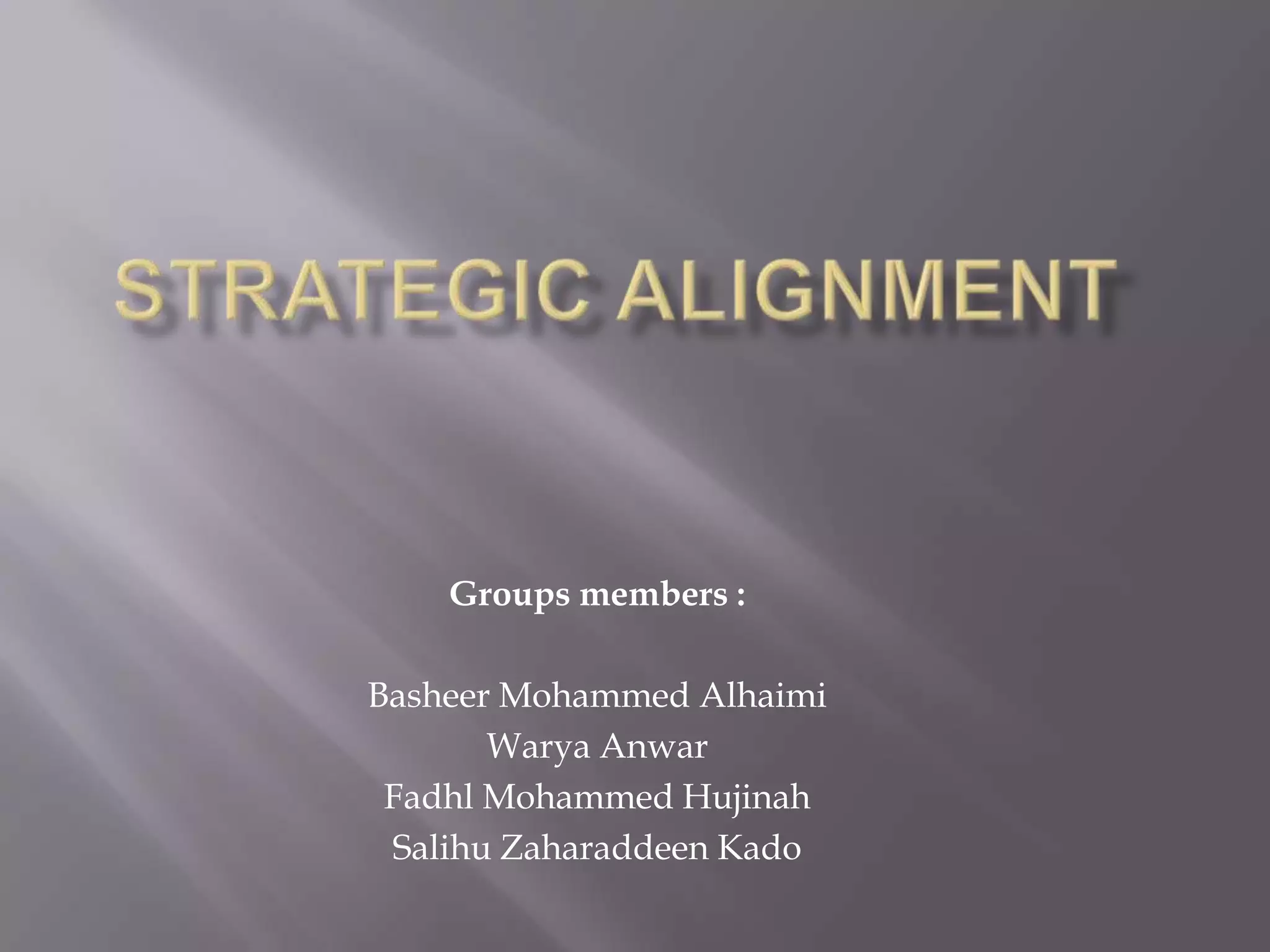 Strategic Alignment | PPTX