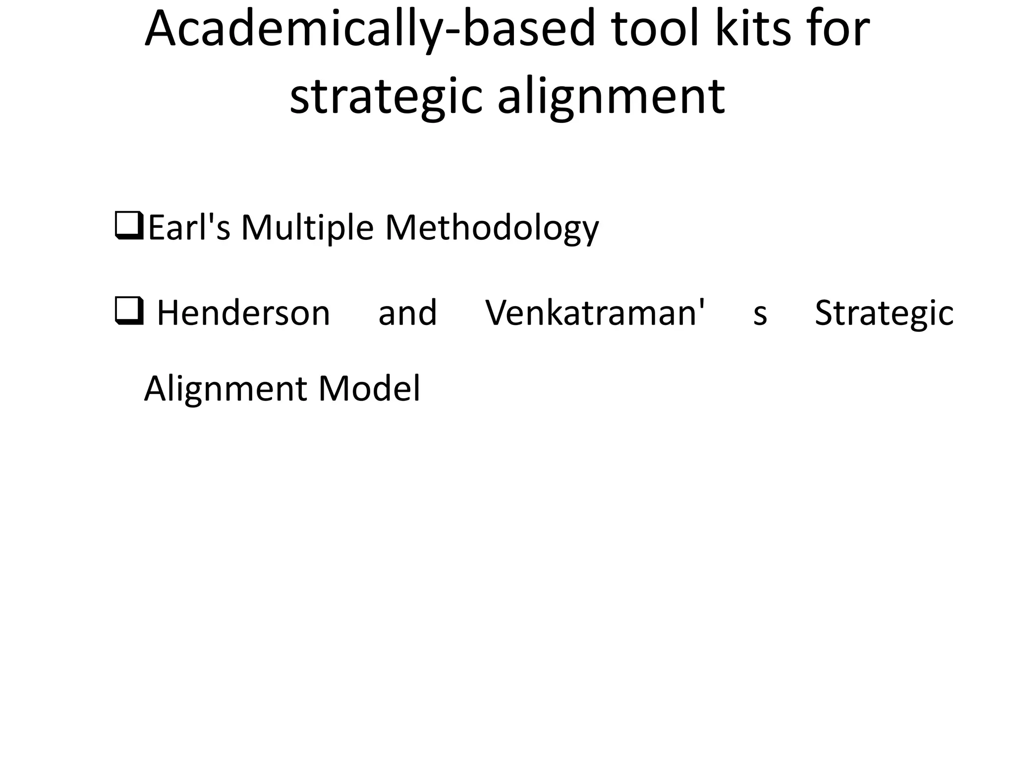 Strategic alignment | PPTX