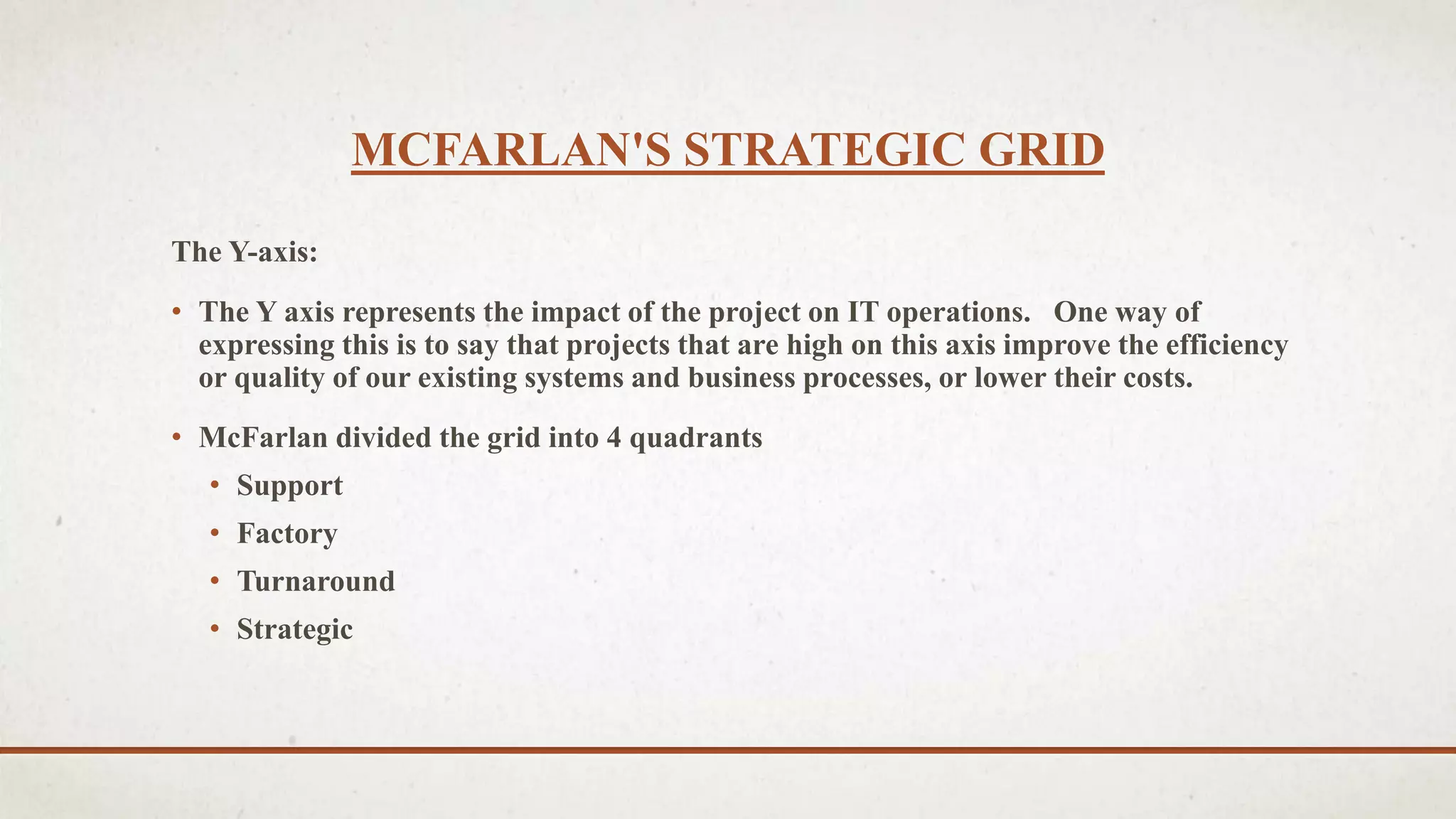 Strategic alignment mode land mc farlan trategic grid | PPTX