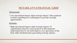 Strategic alignment mode land mc farlan trategic grid | PPTX