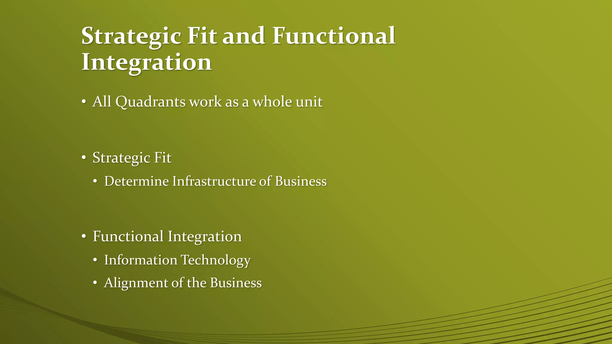 Strategic alignment model (SAM) | PPTX
