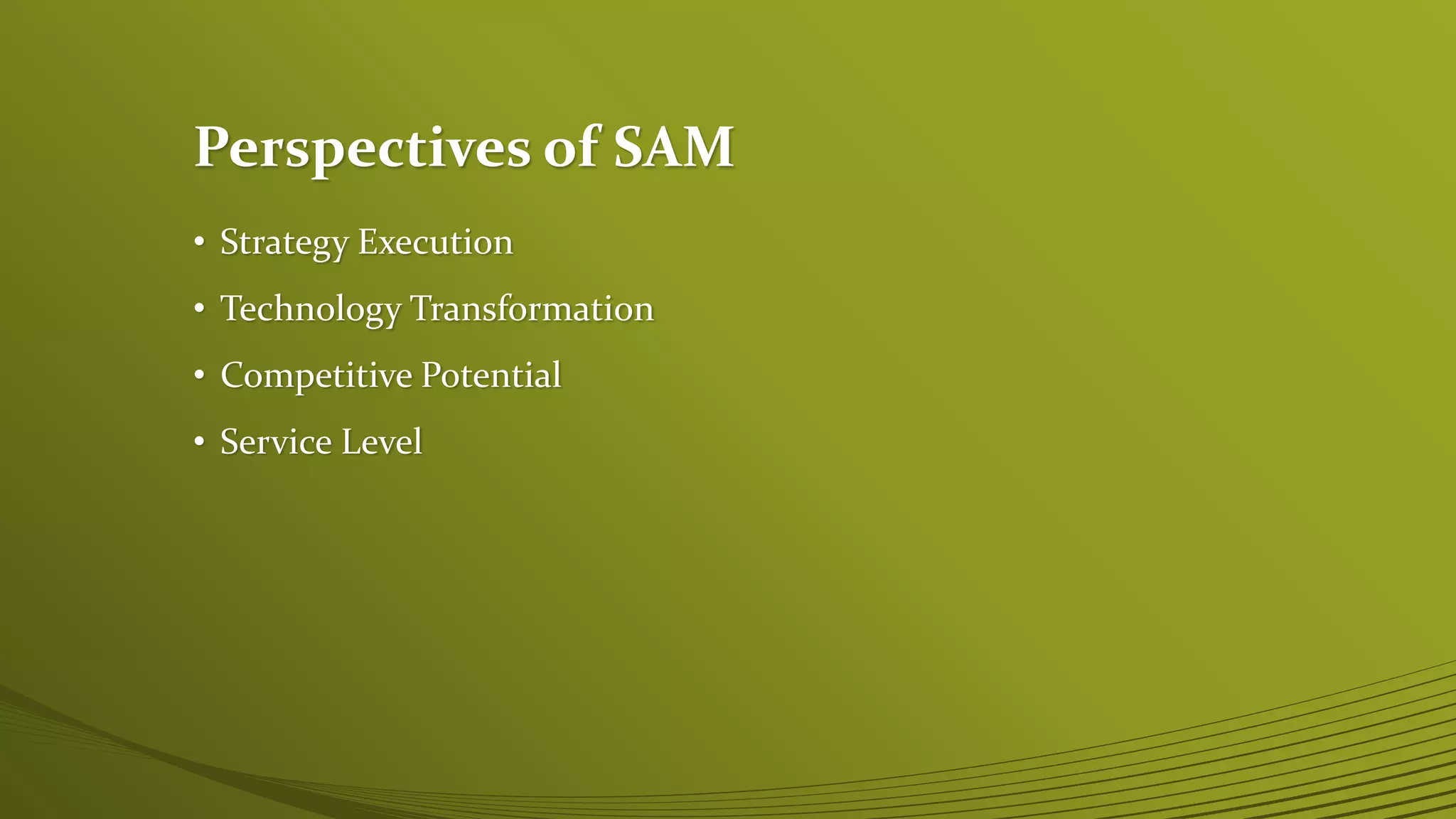 Strategic alignment model (SAM) | PPTX
