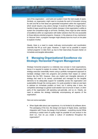 Strategic alignment of horizontal and vertical pmo goals final | PDF