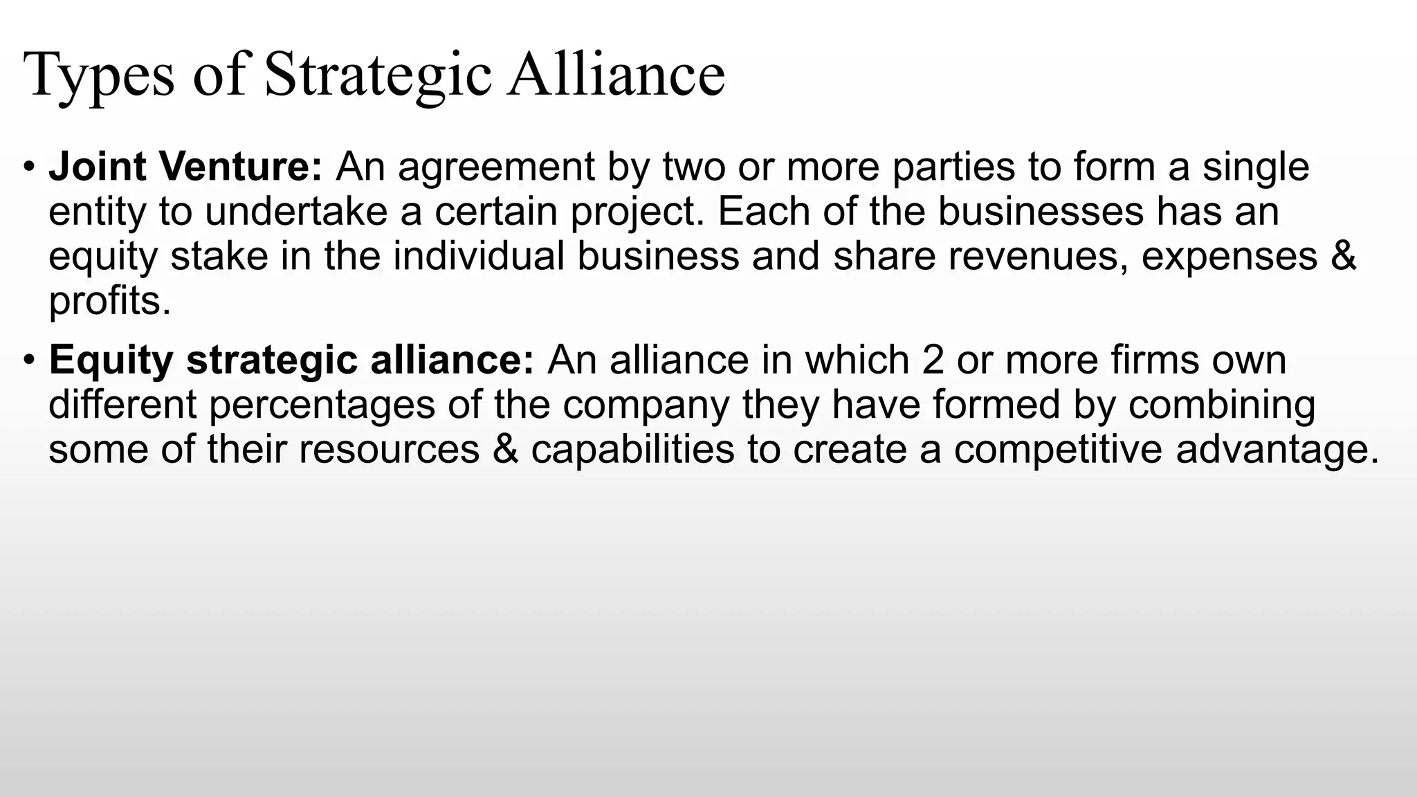 Strategic alliance | PPTX
