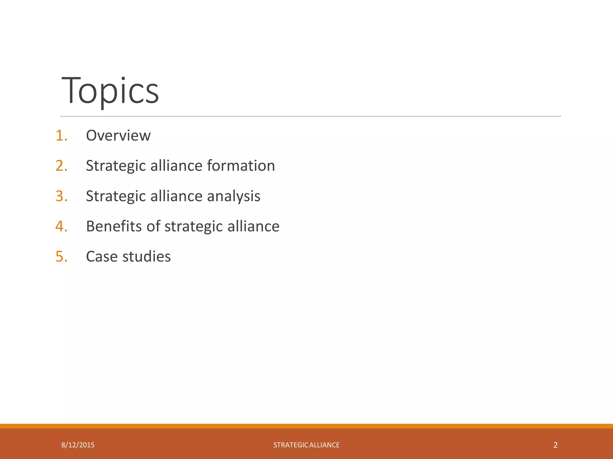 Strategic Alliance | PDF
