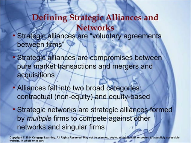 strategic alliance detailed explained with examples | PPT