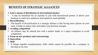 Introduction to Strategic alliance & it's meaning | PPT