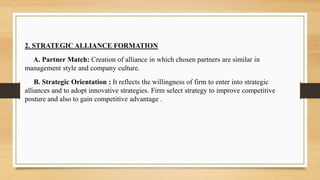 Introduction to Strategic alliance & it's meaning | PPTX