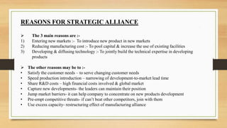 Introduction to Strategic alliance & it's meaning | PPT