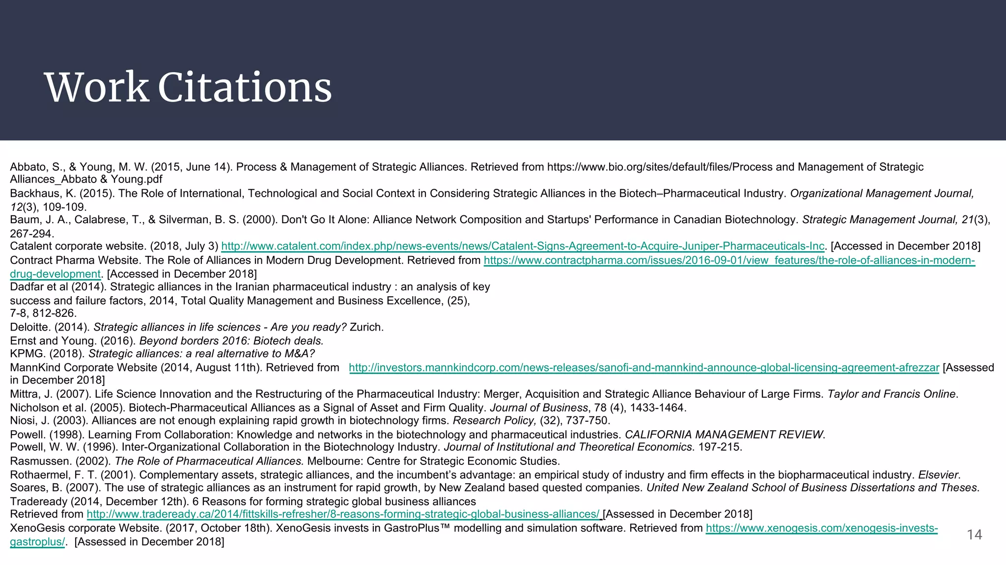 Strategic alliances in the pharmaceutical industry | PDF