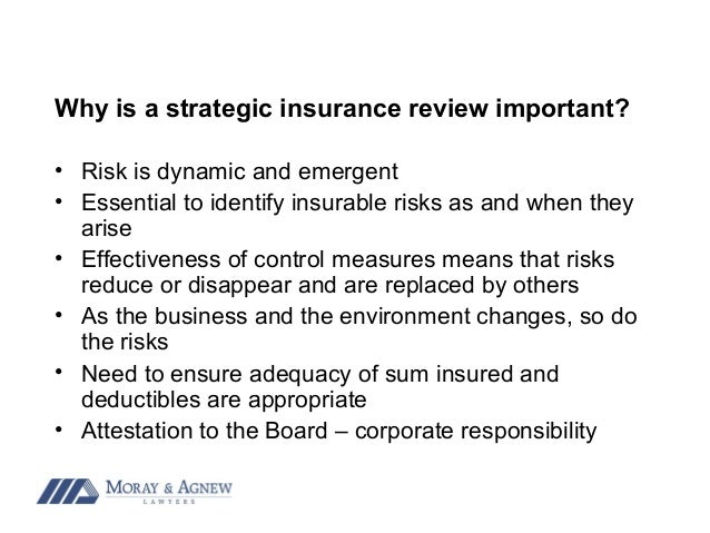 Strategically managing your insurance program
