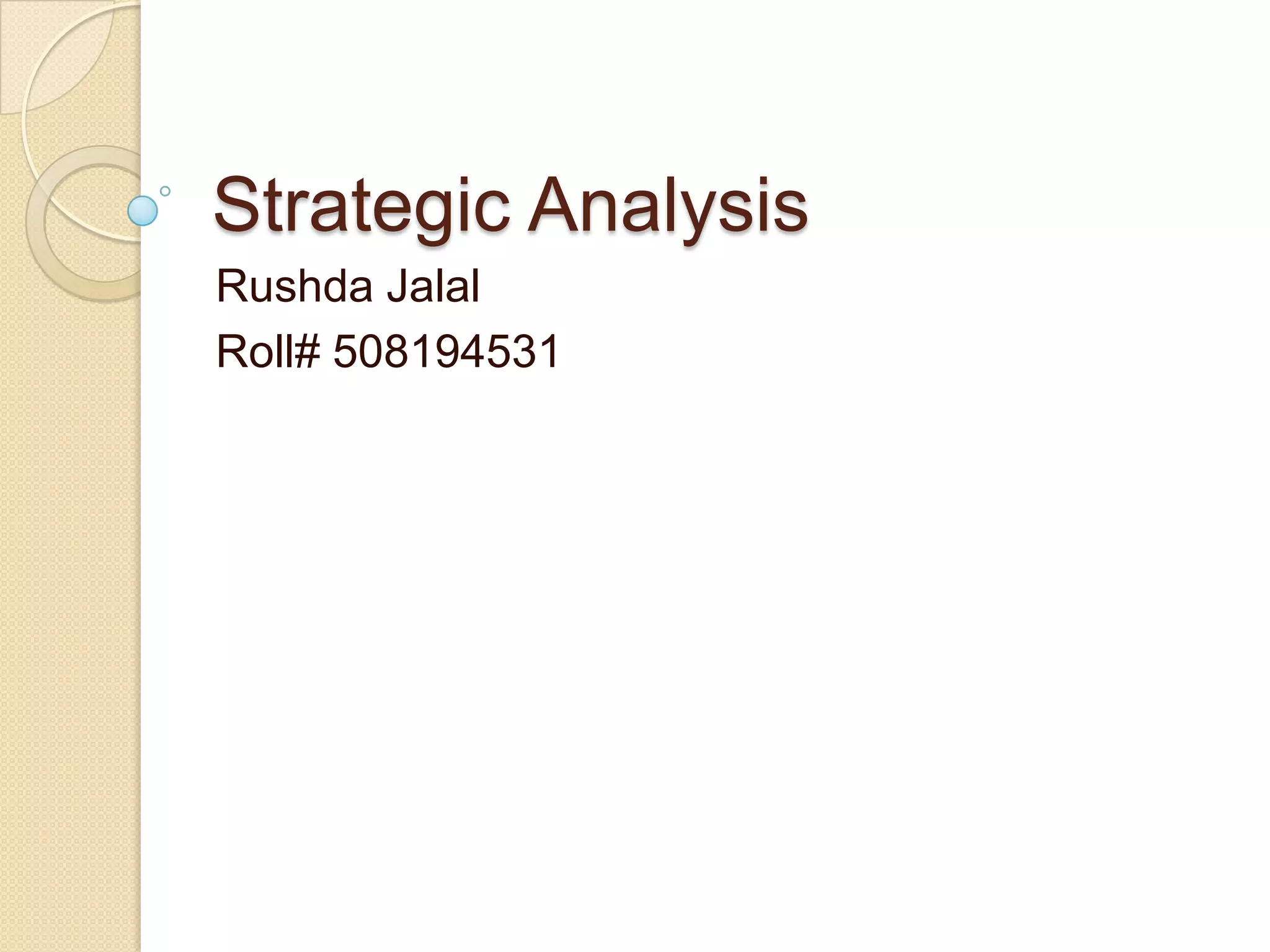 Strategicanalysis 091208051235-phpapp02 | PPT