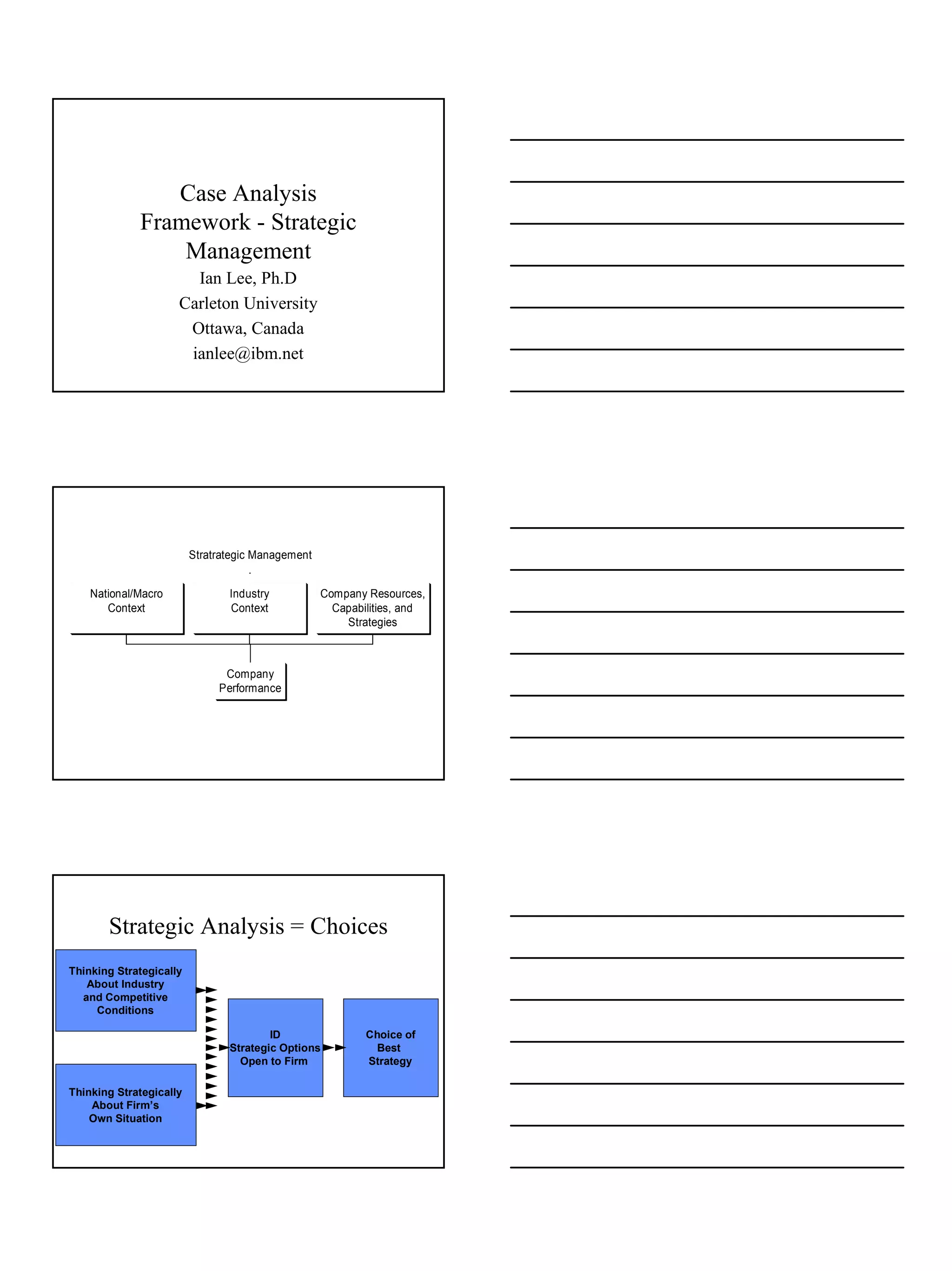 Strategic analysis case-framework.ppt[1] | PDF | Business Accounting & Finance | Business