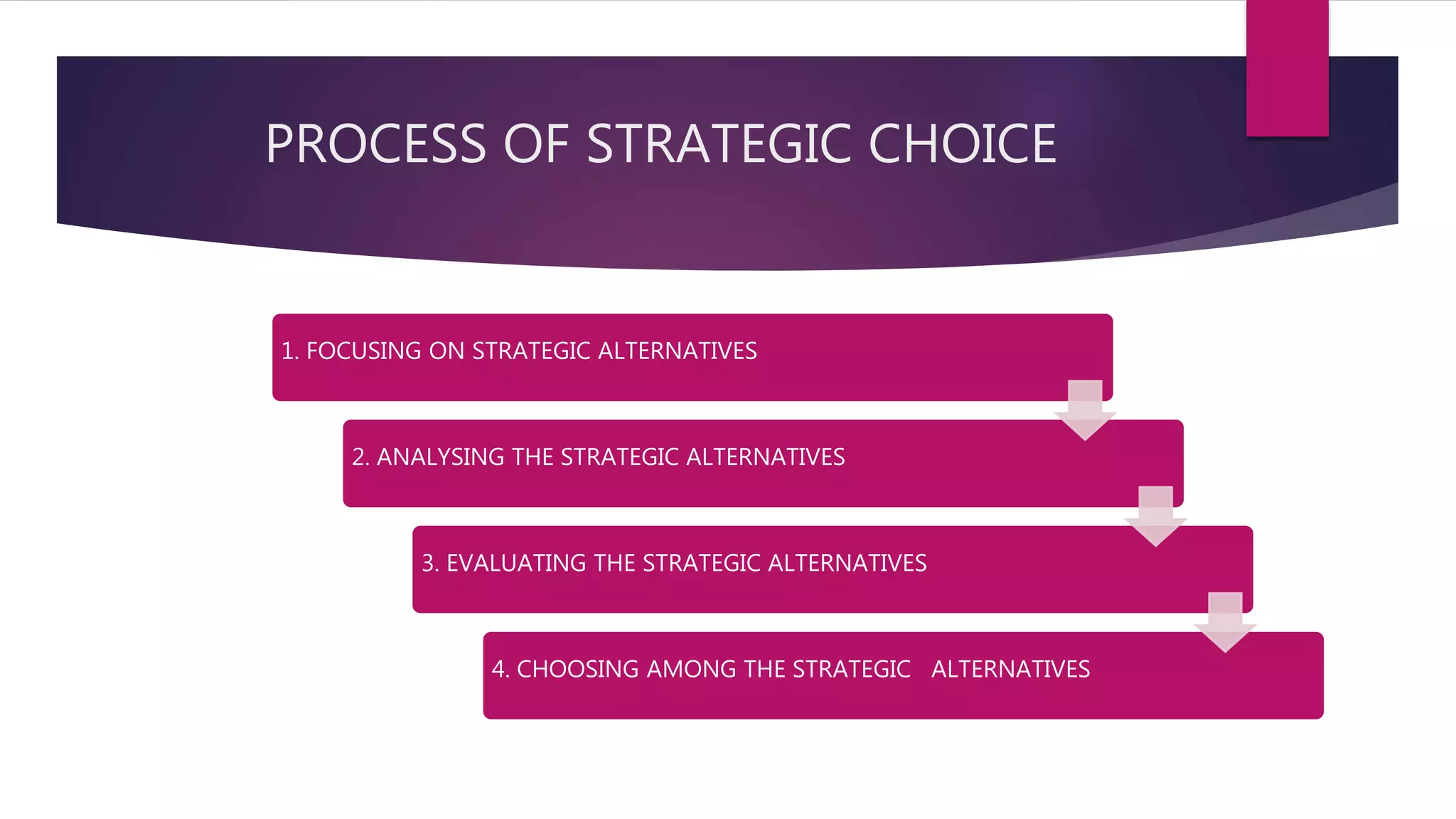 Strategic analysis and choice | PPTX
