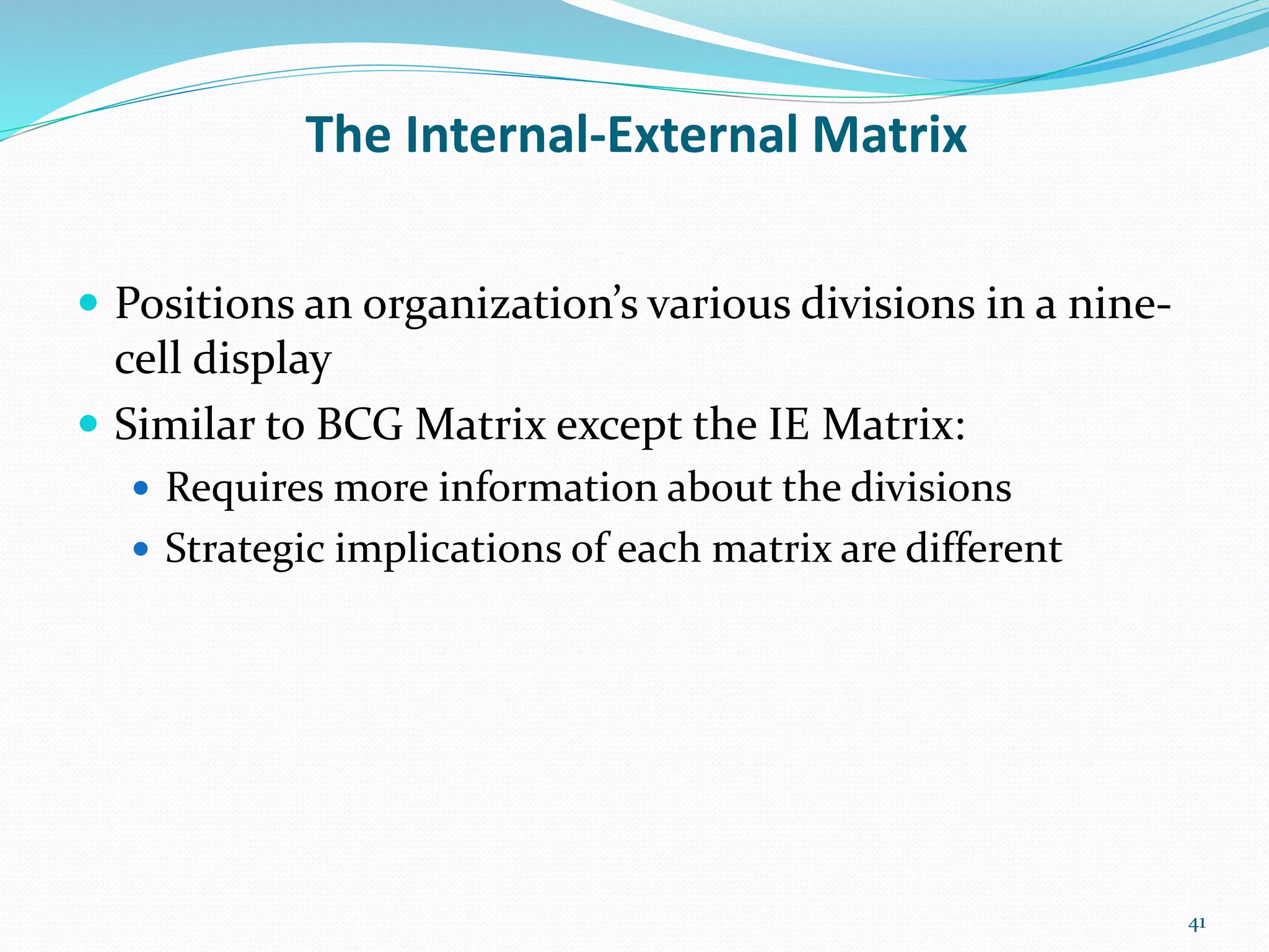 Strategic analysis and choice | PPTX