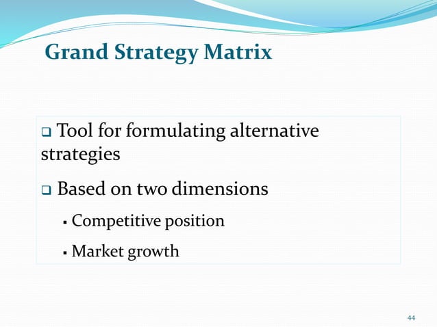 Strategic analysis and choice | PPTX
