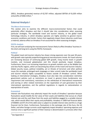 Strategic Analysis for Amadeus | PDF