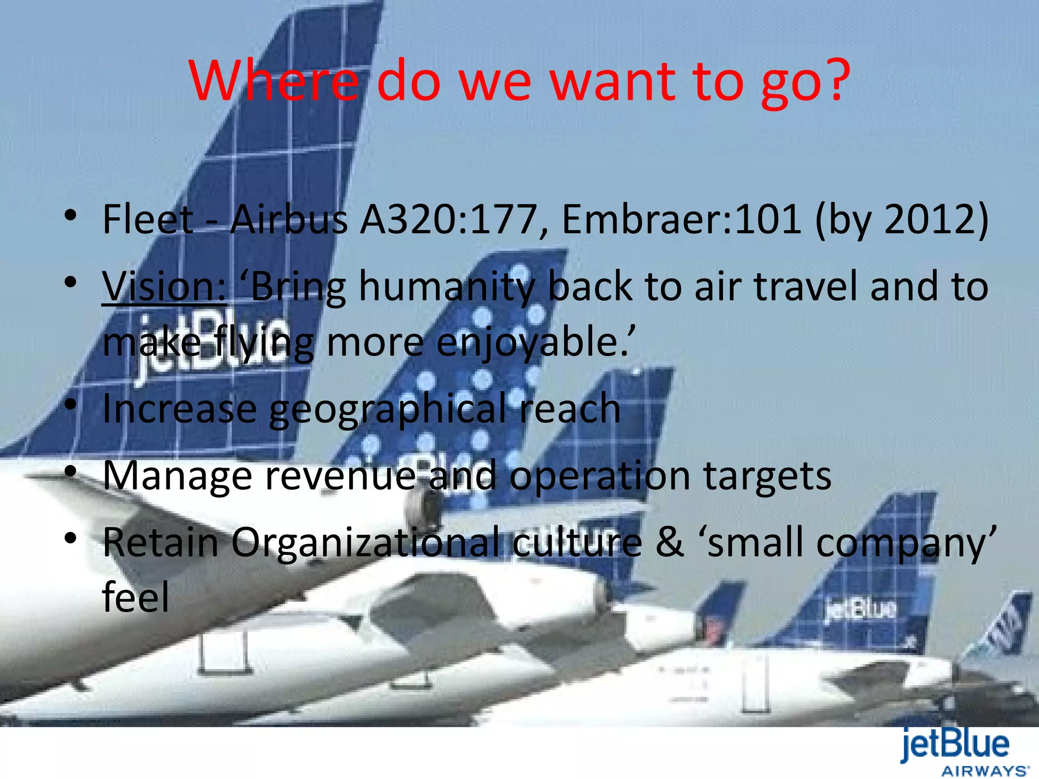 Strategic analysis of jet blue airlines us | PPT
