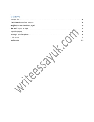 Strategic analysis of nike | PDF
