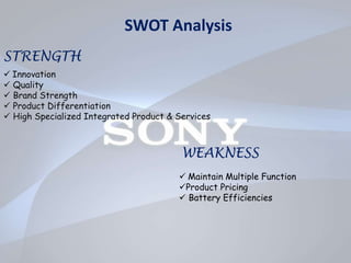 Strategic analysis of sony | PPTX