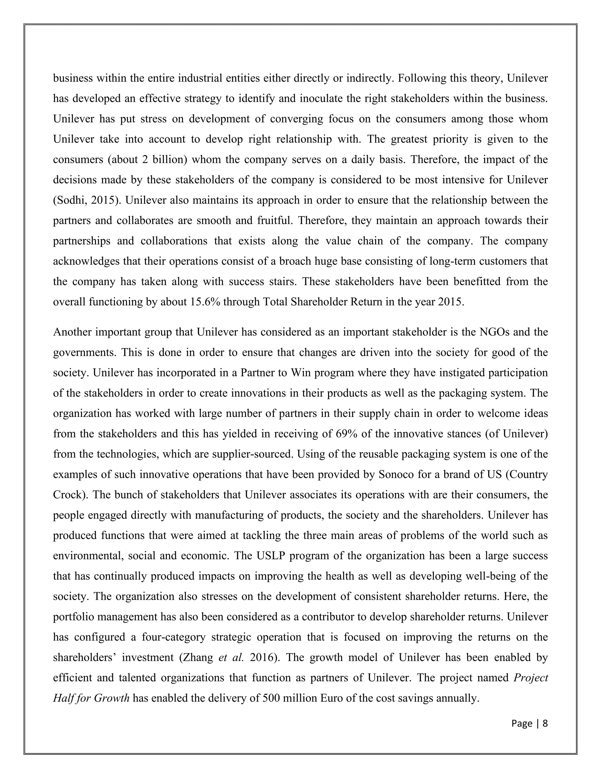 Strategic Analysis of Unilever | PDF