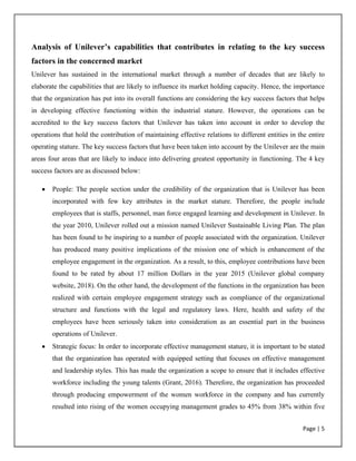 Strategic Analysis of Unilever | PDF