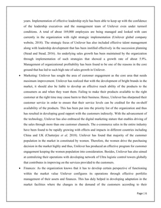 Strategic Analysis of Unilever | PDF