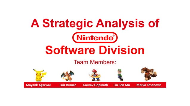 Strategic analysis on nintendo | PPT
