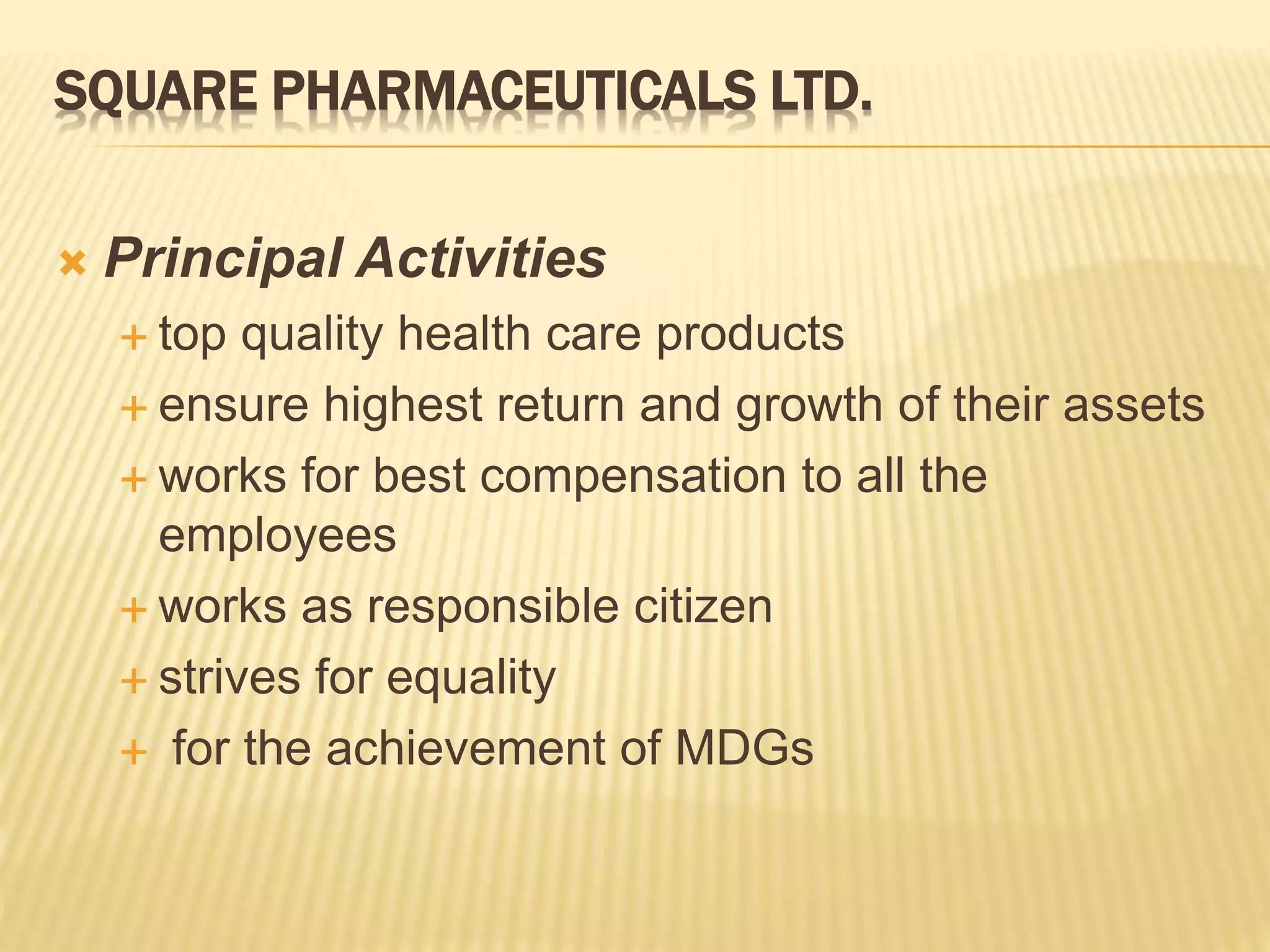 Strategic analysis on square pharma | PPTX