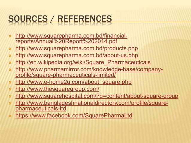 Strategic analysis on square pharma | PPTX | Pharmaceutical Industry ...