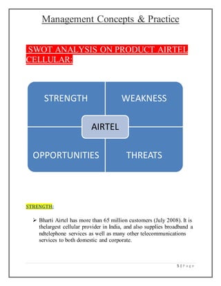 Strategic analysis on telecom industries | DOCX