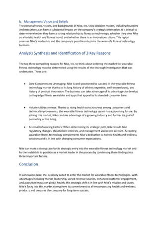 Nike: Strategic Analysis, Synthesis & Recommendations | PDF