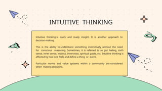 strategic and intuitive thinking.pptx GRADE 12 | PPTX