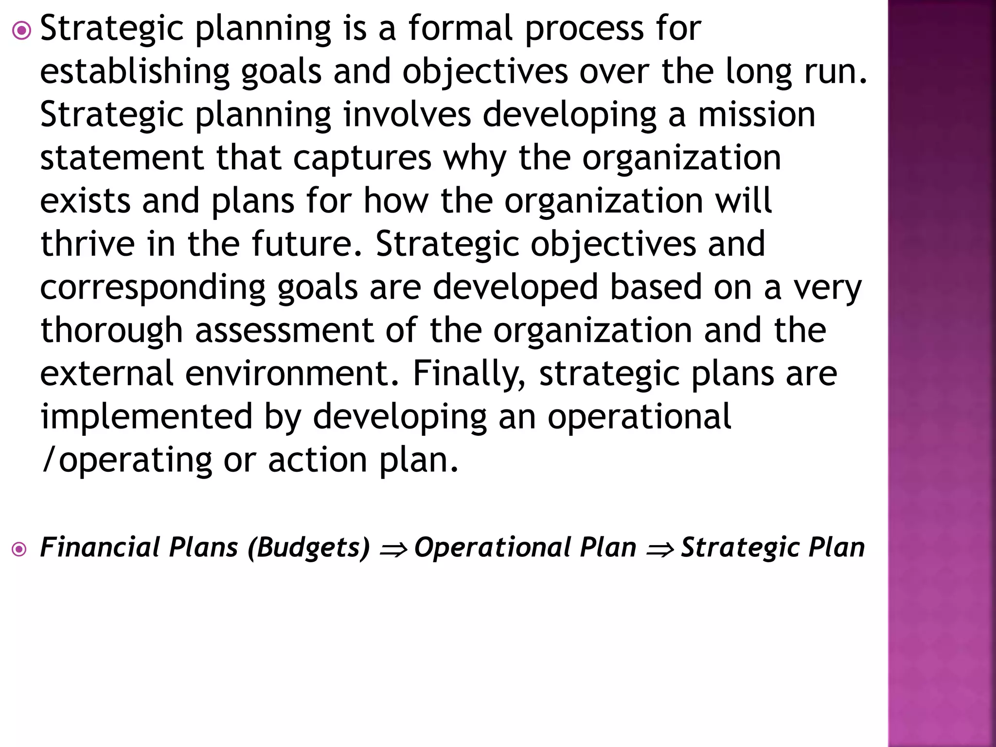 Strategic and operational planning | PPTX