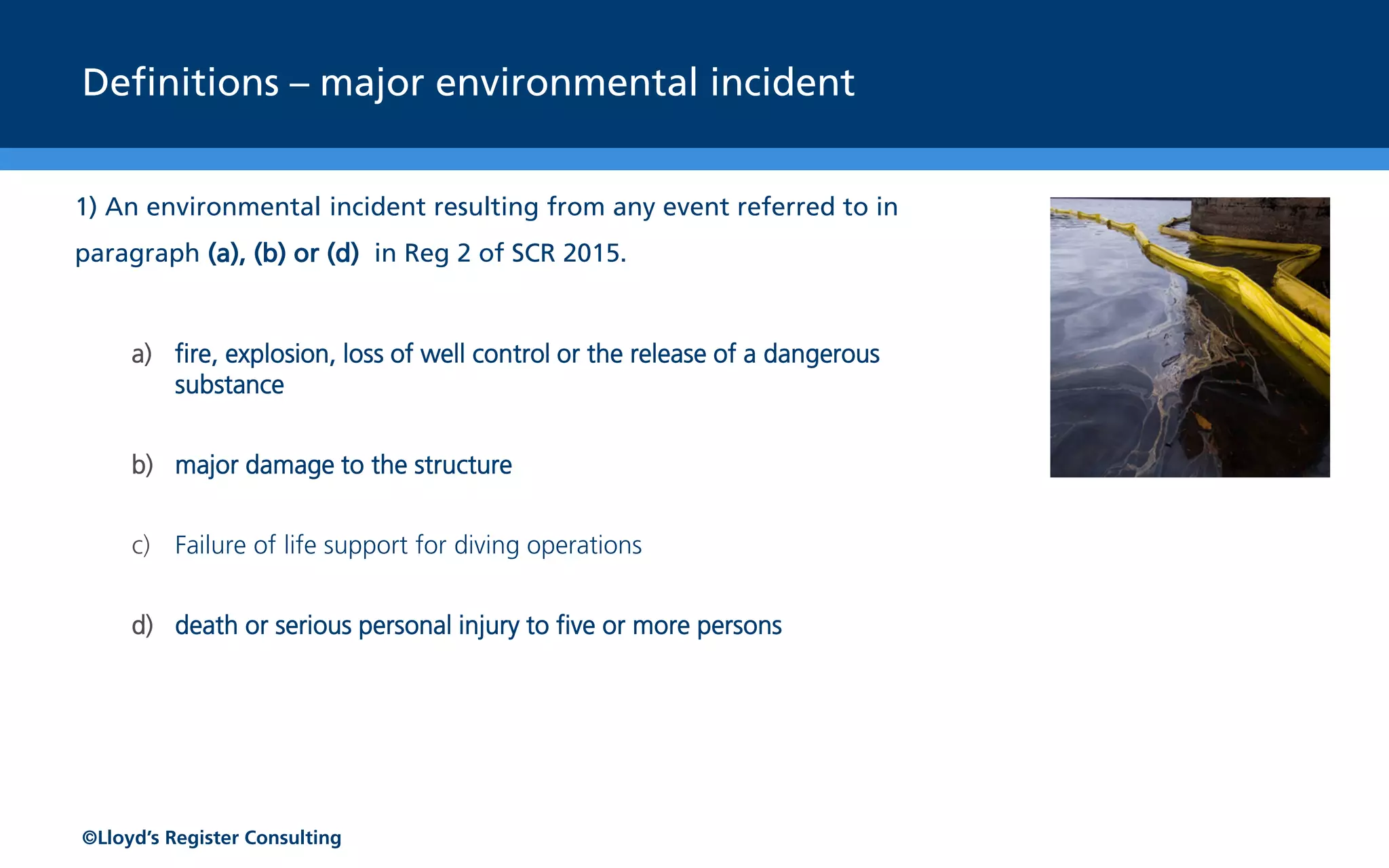 Strategic approach to managing safety and environmental critical ...