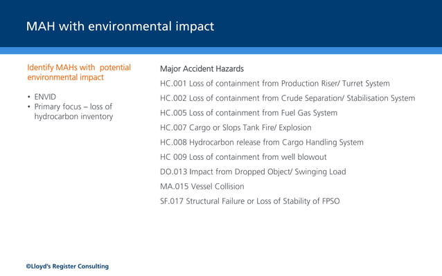 Strategic approach to managing safety and environmental critical ...