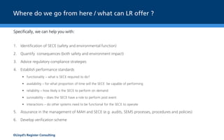 Strategic approach to managing safety and environmental critical ...