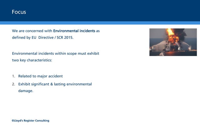 Strategic approach to managing safety and environmental critical ...