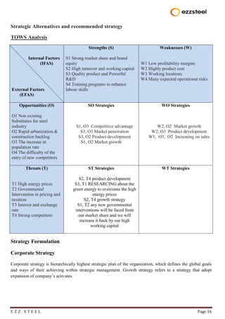 Strategic Audit - ezzsteel | PDF