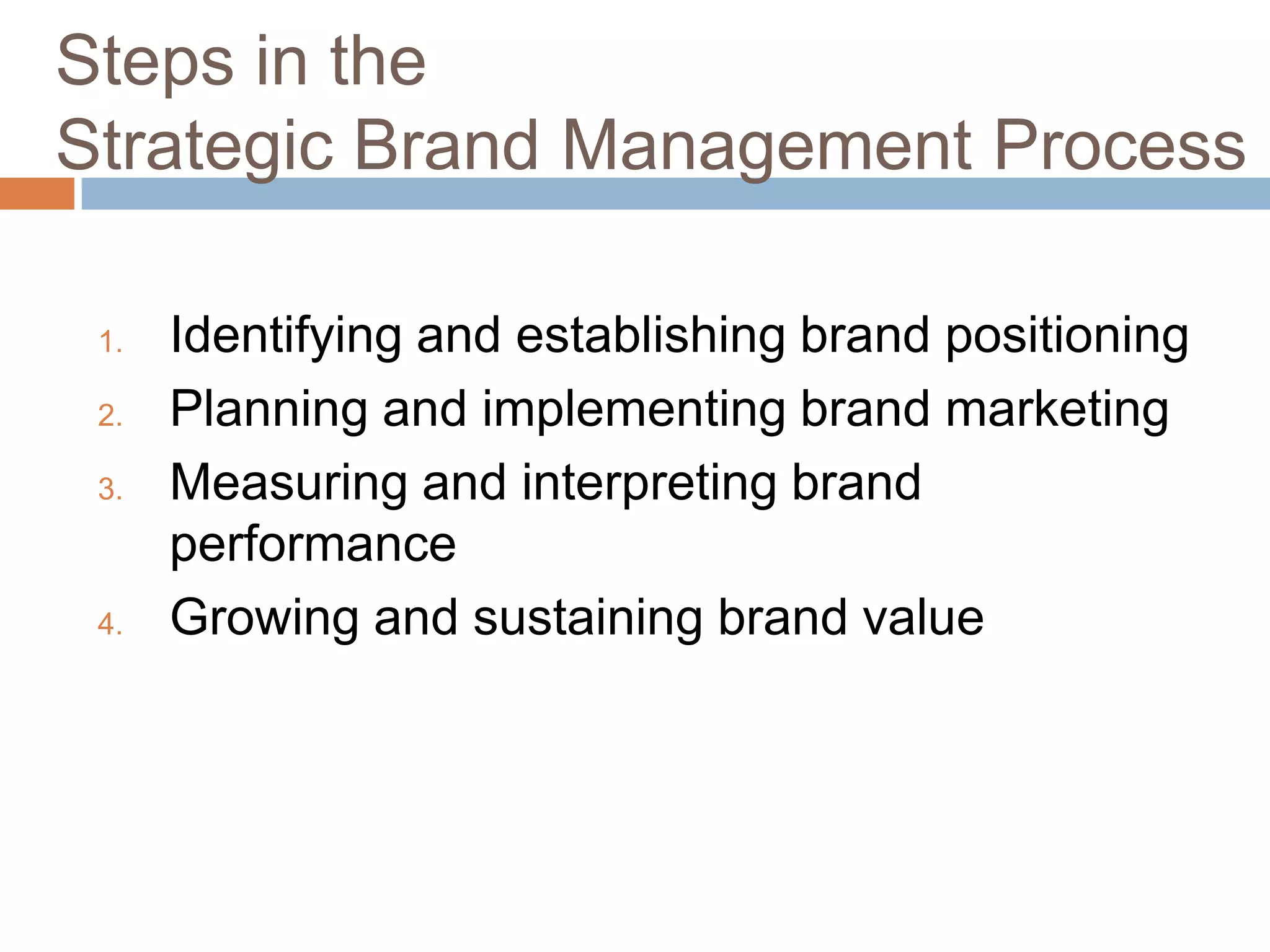 Strategic Brand Management Chapter 1 | PPTX