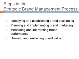 Strategic Brand Management Chapter 1 | PPTX