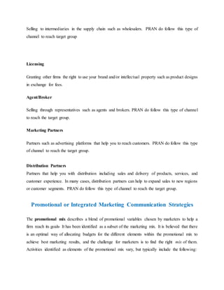 Strategic brand management of pran group | DOCX