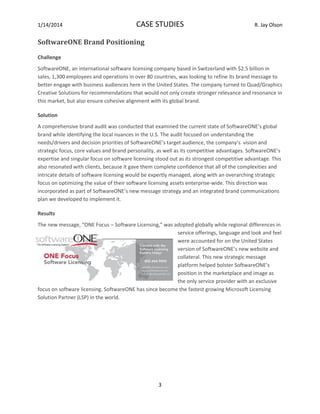 Strategic brand positioning development case studies | PDF | Marketing and Advertising | Business