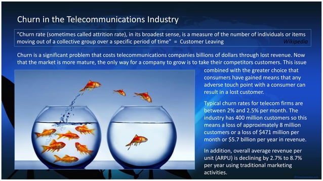 Churn In The Telecommunications Industry Ppt