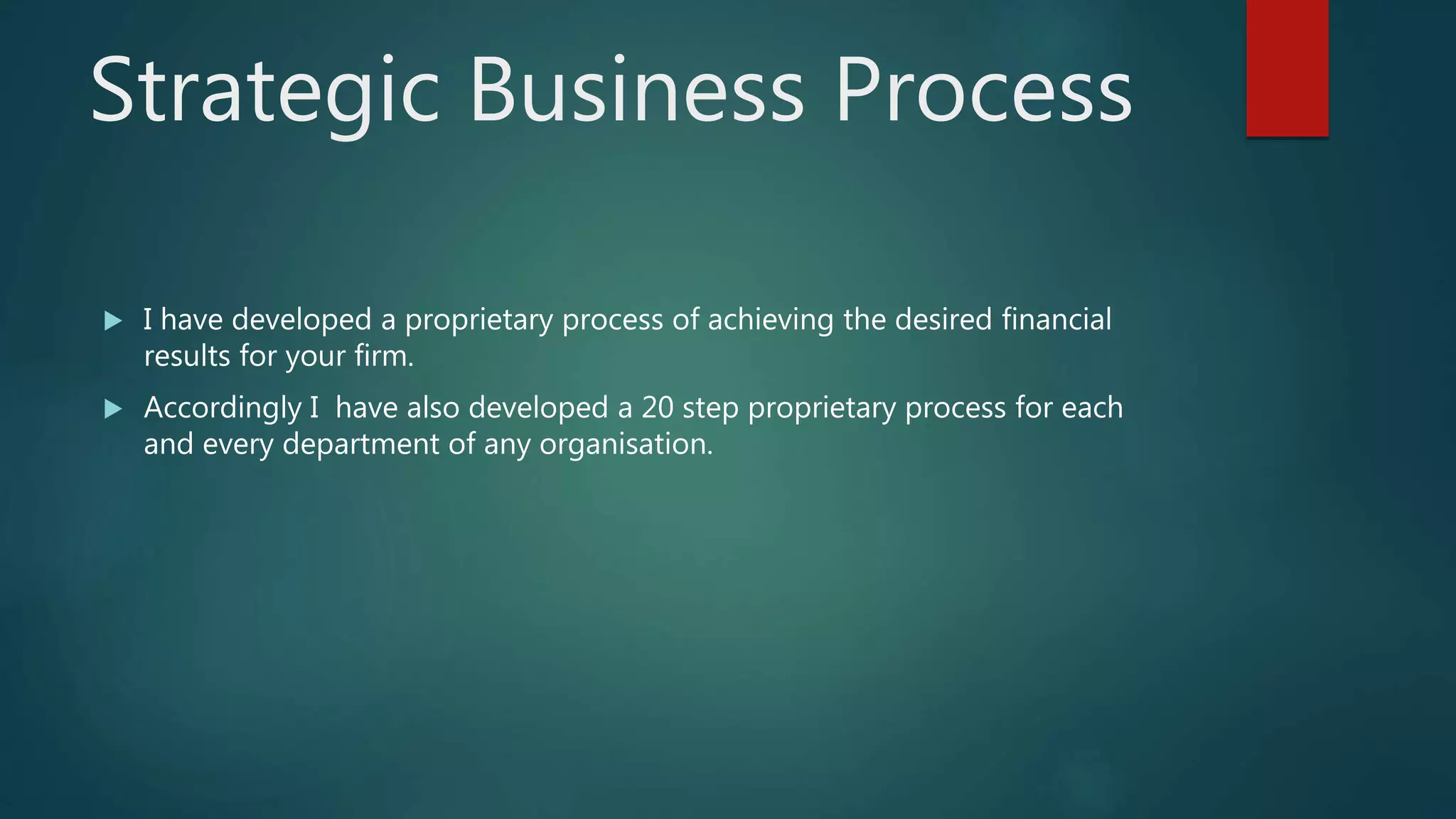 Strategic Business Process | PPT