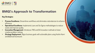 Strategic Business Transformation BMGI’s Approach to Process and ...