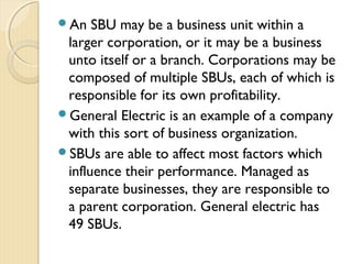 Strategic business unit | PPT