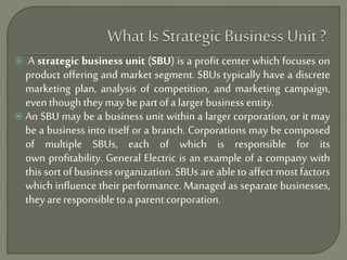 Strategic business unit | PPTX