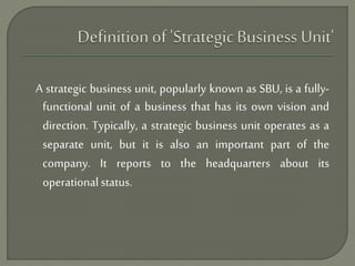 Strategic business unit | PPTX